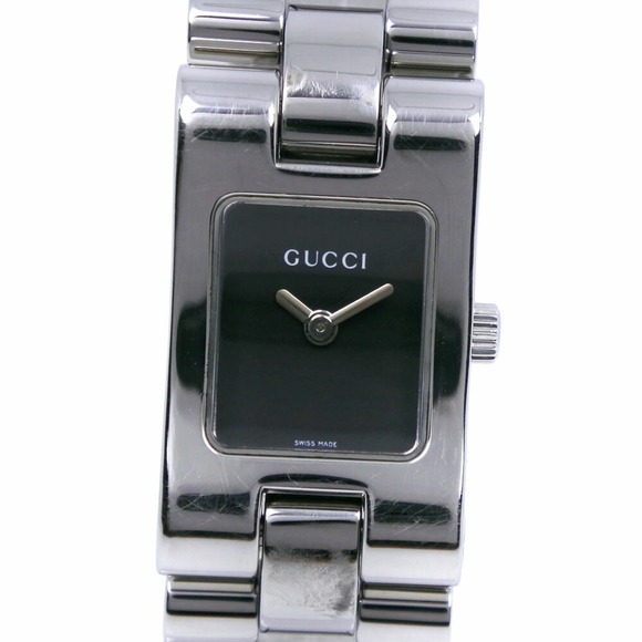 Gucci | Accessories | Gucci 235l Stainless Steel Silver Quartz Analog ...